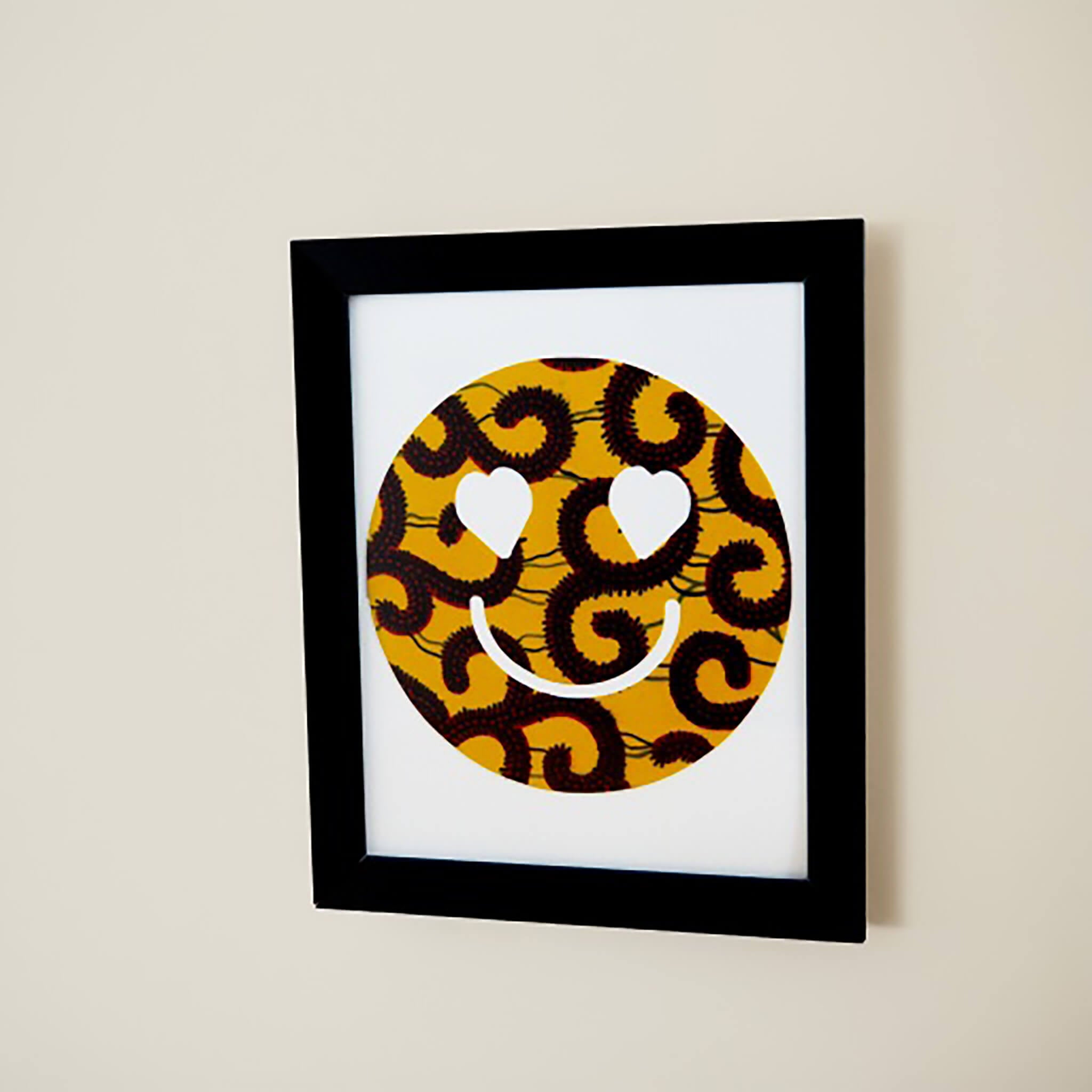 Smiley Face Emoji with Heart Eyes Poster | Coo-Mon